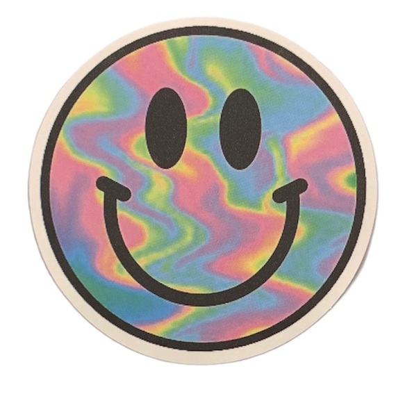 Accessories | Smiley Face Vinyl Sticker | Poshmark